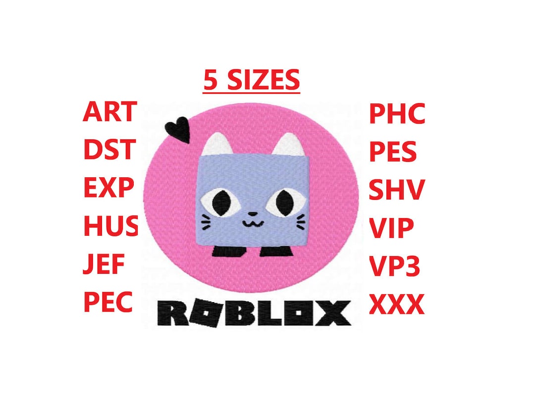 Roblox Machine Embroidery Design / Roblox Embroidery Pattern / Roblox ...
