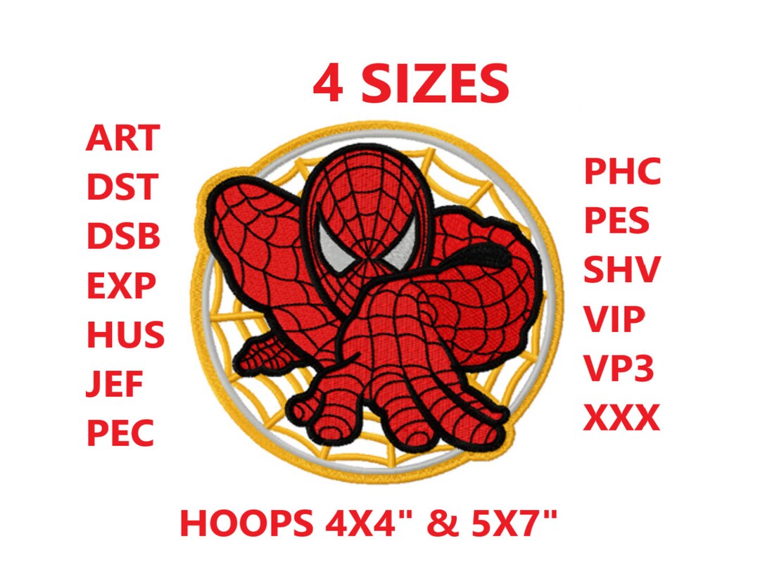 Spiderman Machine Embroidery Design / Spider Man Embroidery Pattern ...