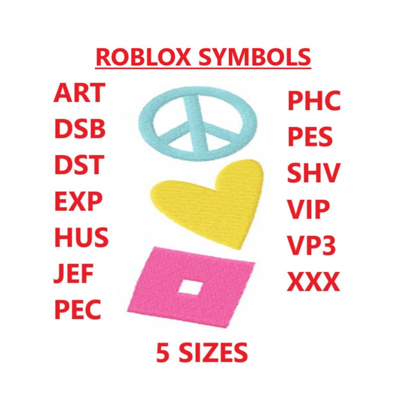 Roblox Machine Embroidery Design / Roblox Embroidery Pattern Roblox ...