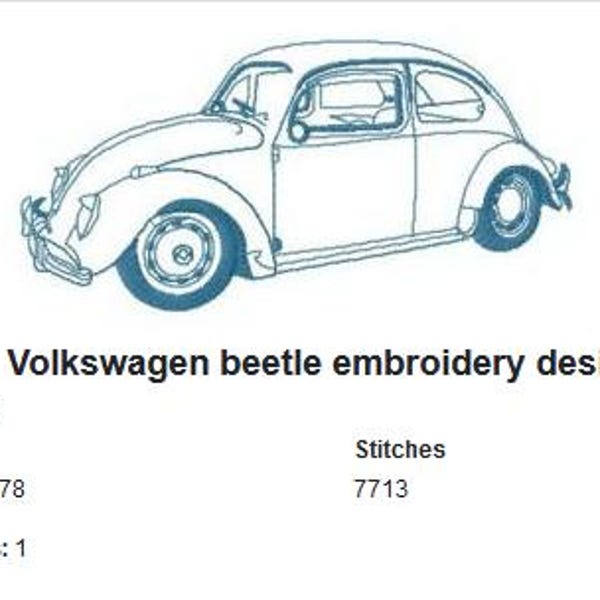 Vw Beetle Blueprint - Etsy