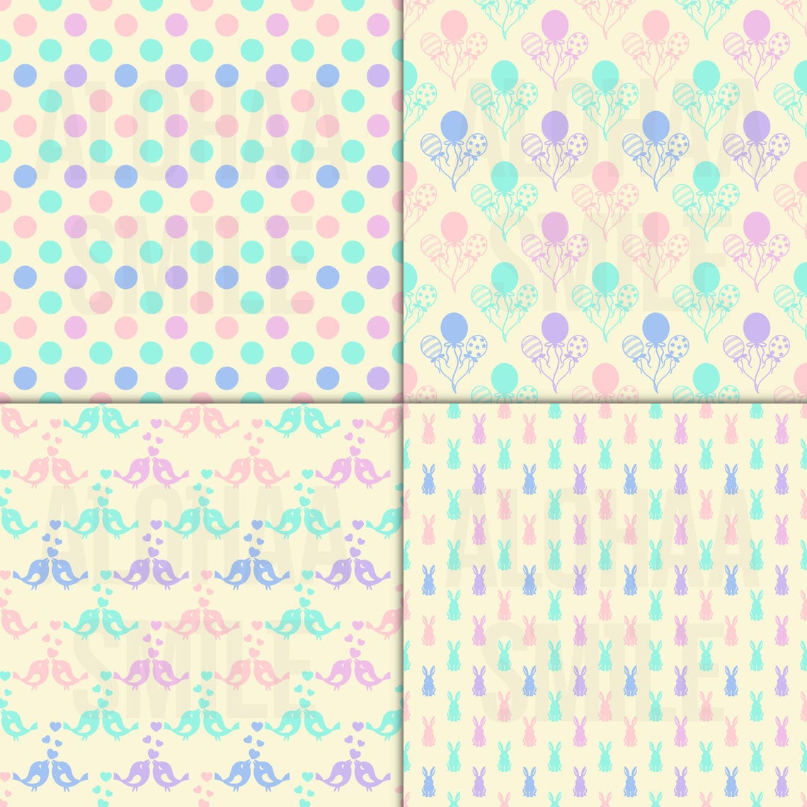 Pastel Rainbow Digital Paper Design Scrap Book Colorful Background ...