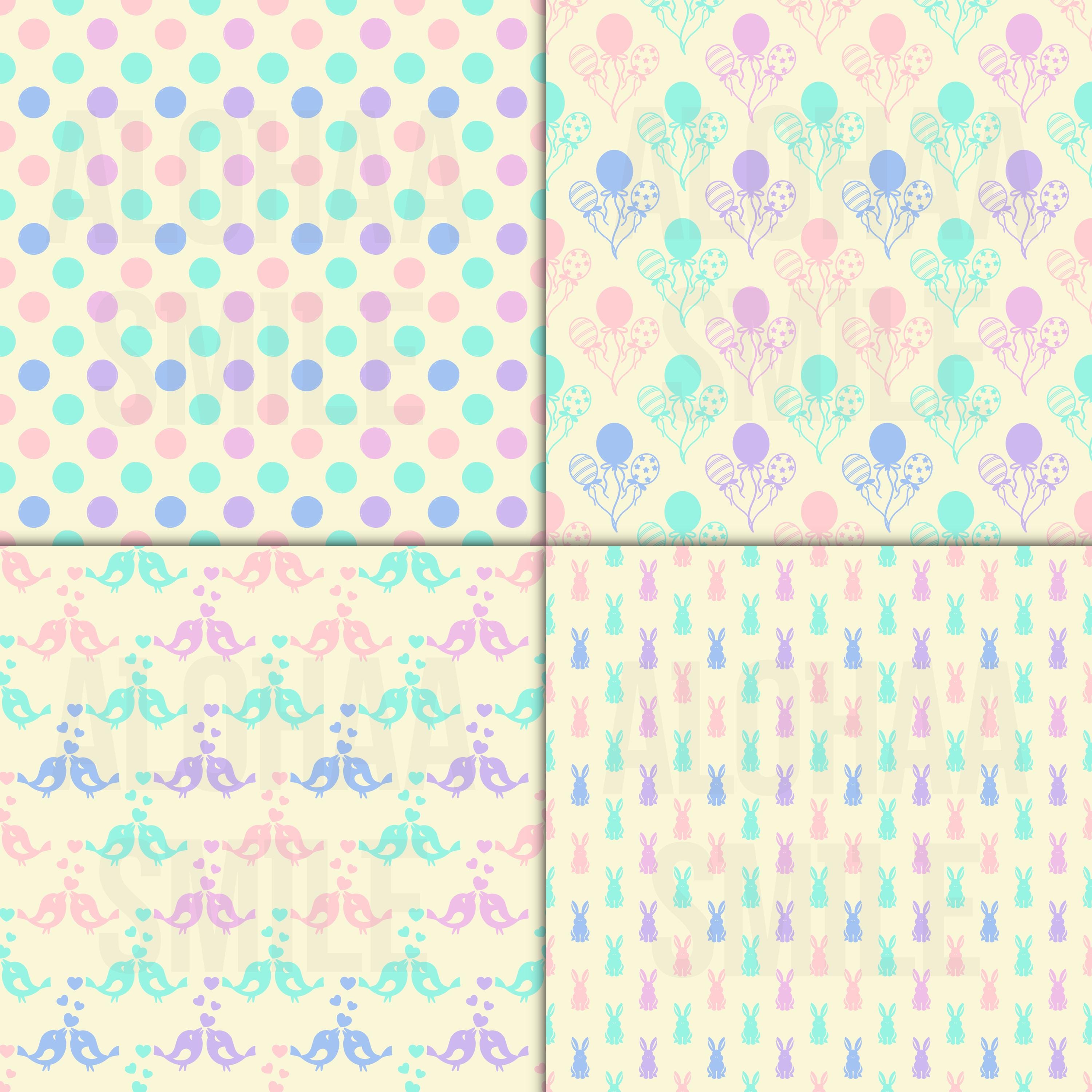 Pastel Rainbow Digital Paper Design Scrap Book Colorful Background ...