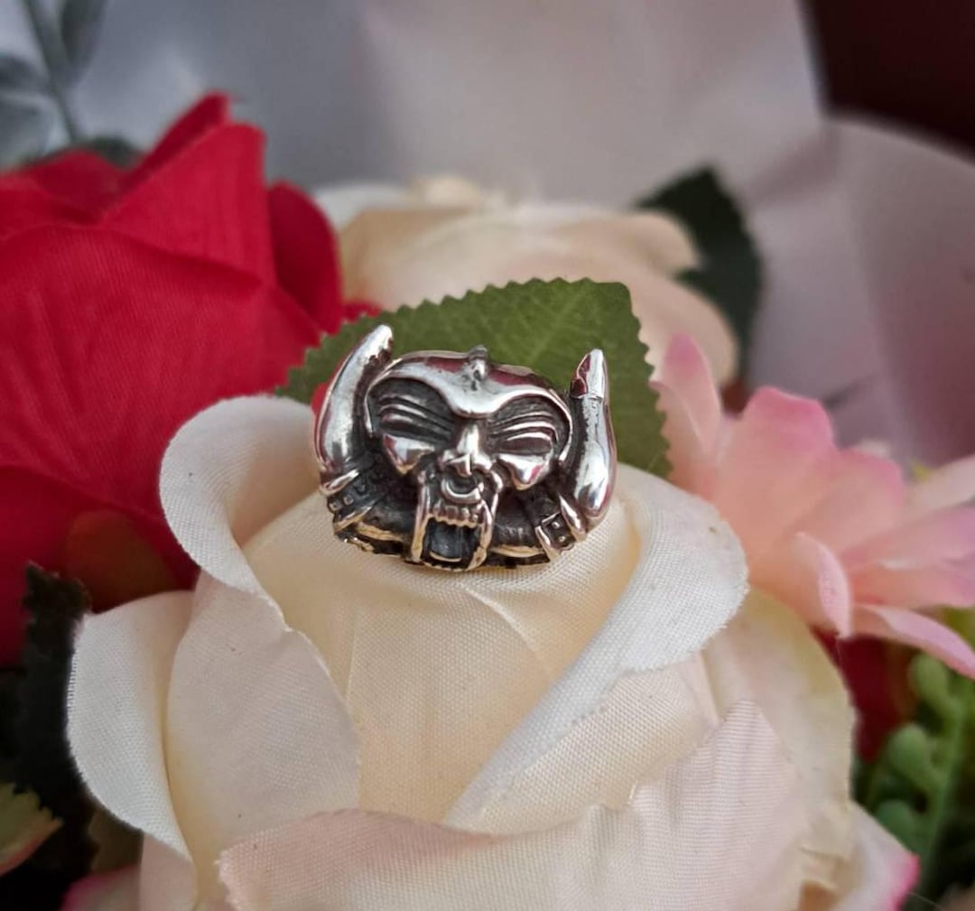 925 Sterling Silver LEMMY MOTOR HEAD Ring 925 Version of the Ring Band ...