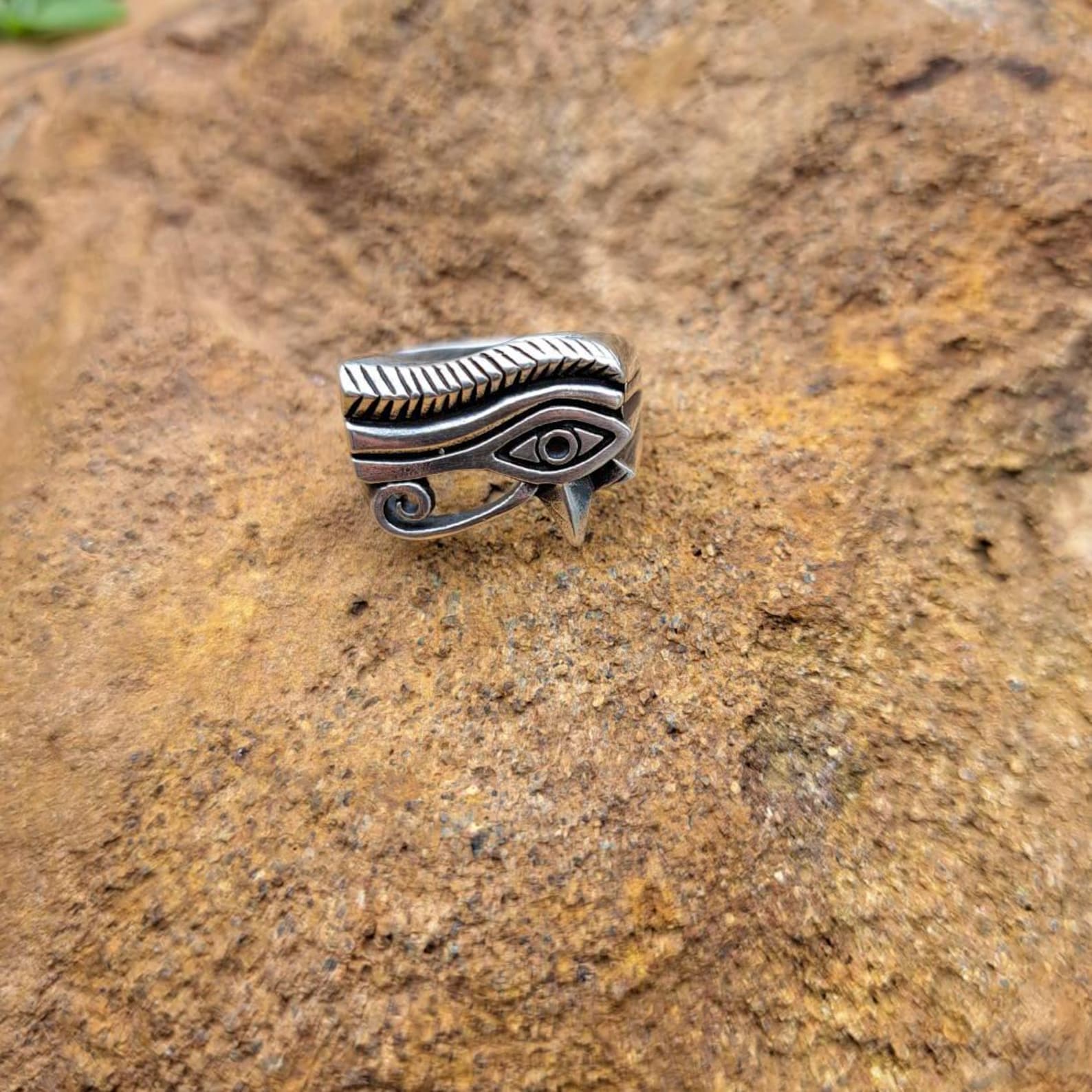 Vintage Egyptian Pharaohs Horus Eye Ring Sterling Silver 925 , - Etsy