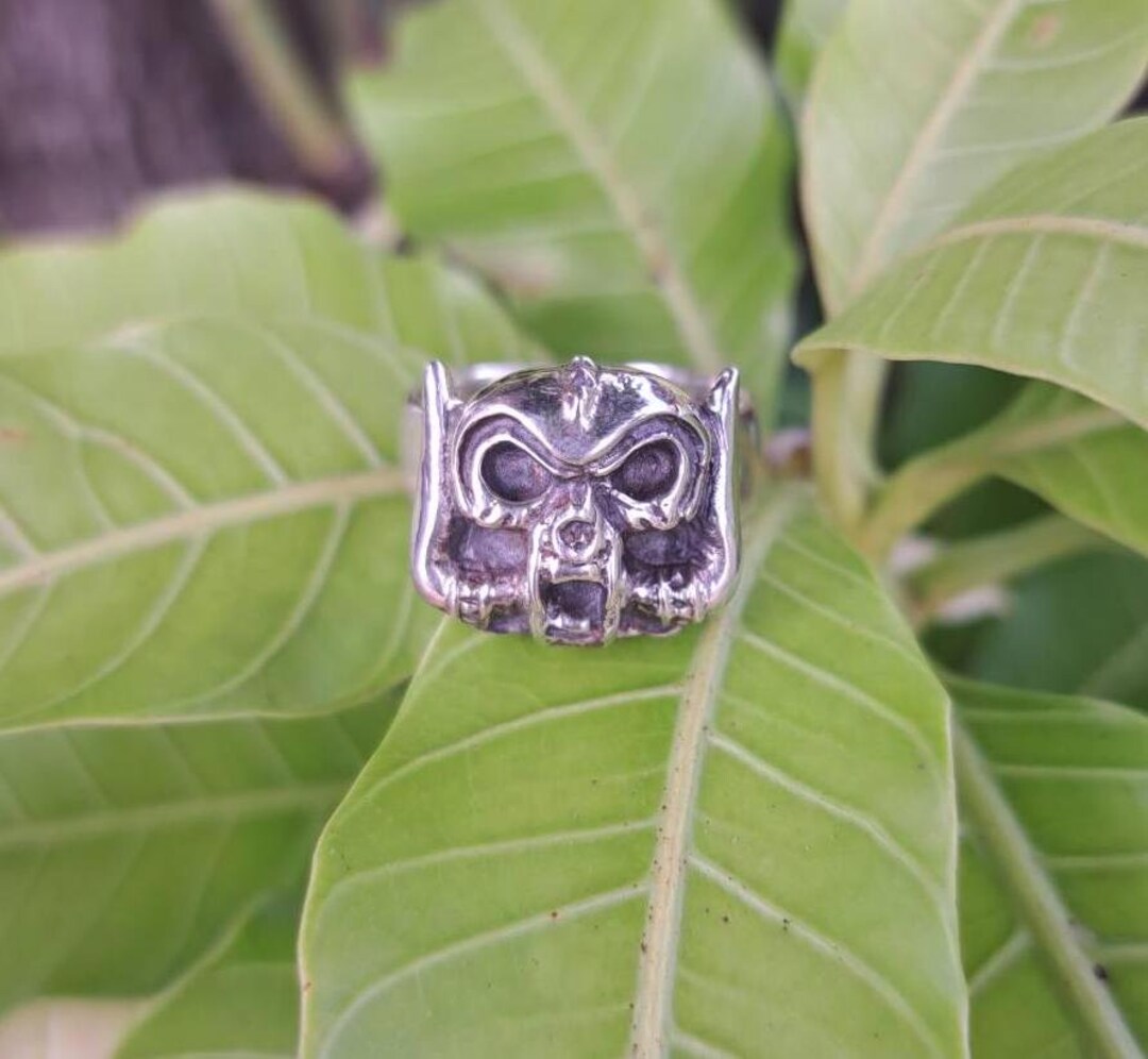 Sterling Silver Motörhead Biker Ring War-pig Ring - Etsy