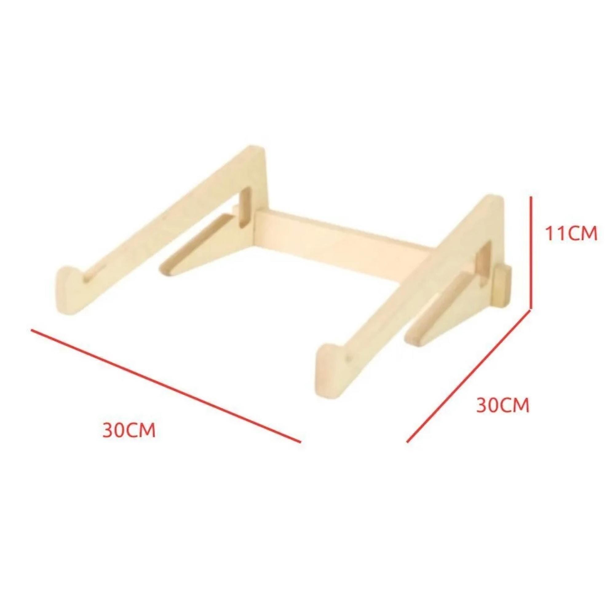 Ergonomic Wooden Laptop Stand Adjustable and Portable for Home Office ...