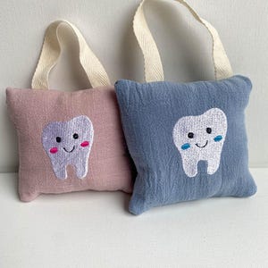 Personalized Tooth Fairy Pillow With Name – Embroidered Tooth – Custom ...