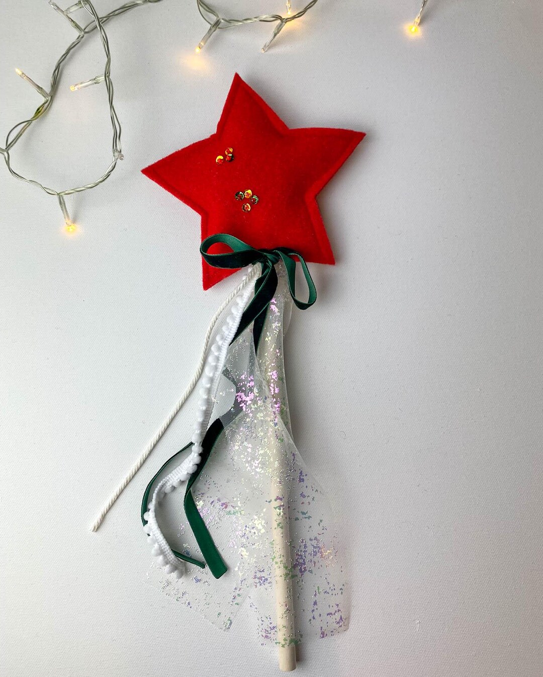 Red Star Wand, Magic Fairy Wand - Etsy