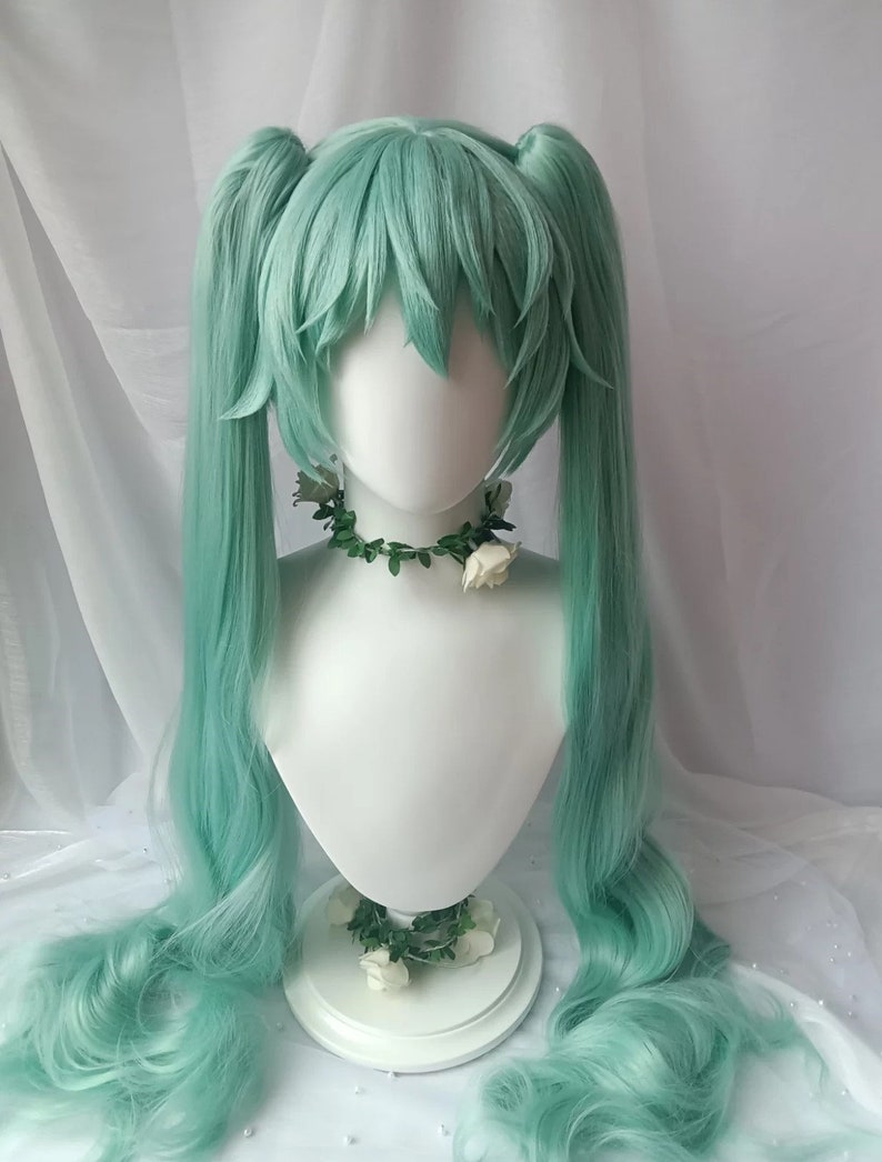 Hatsune Miku 19.7'' - 24.4'' Cosplay Wig | Anime Peripherals Hairnet ...