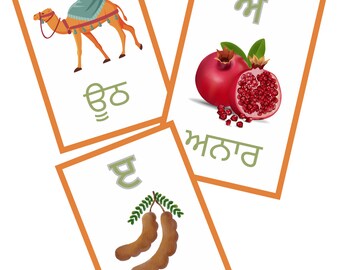 Punjabi Alphabet Chart for Kids Fun and Educational - Etsy