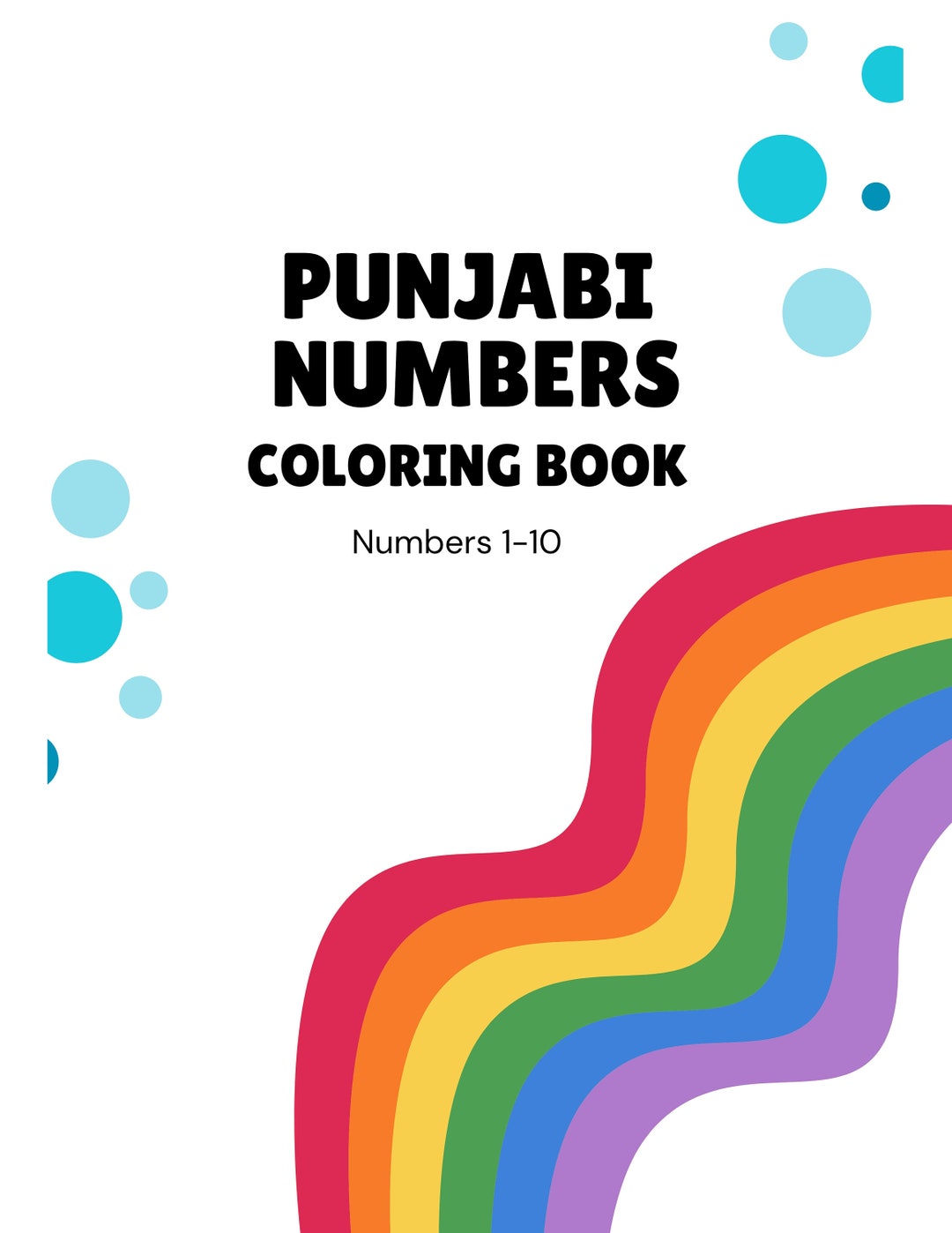 Punjabi Numbers Coloring Book for Kids | Fun and Educational - Etsy