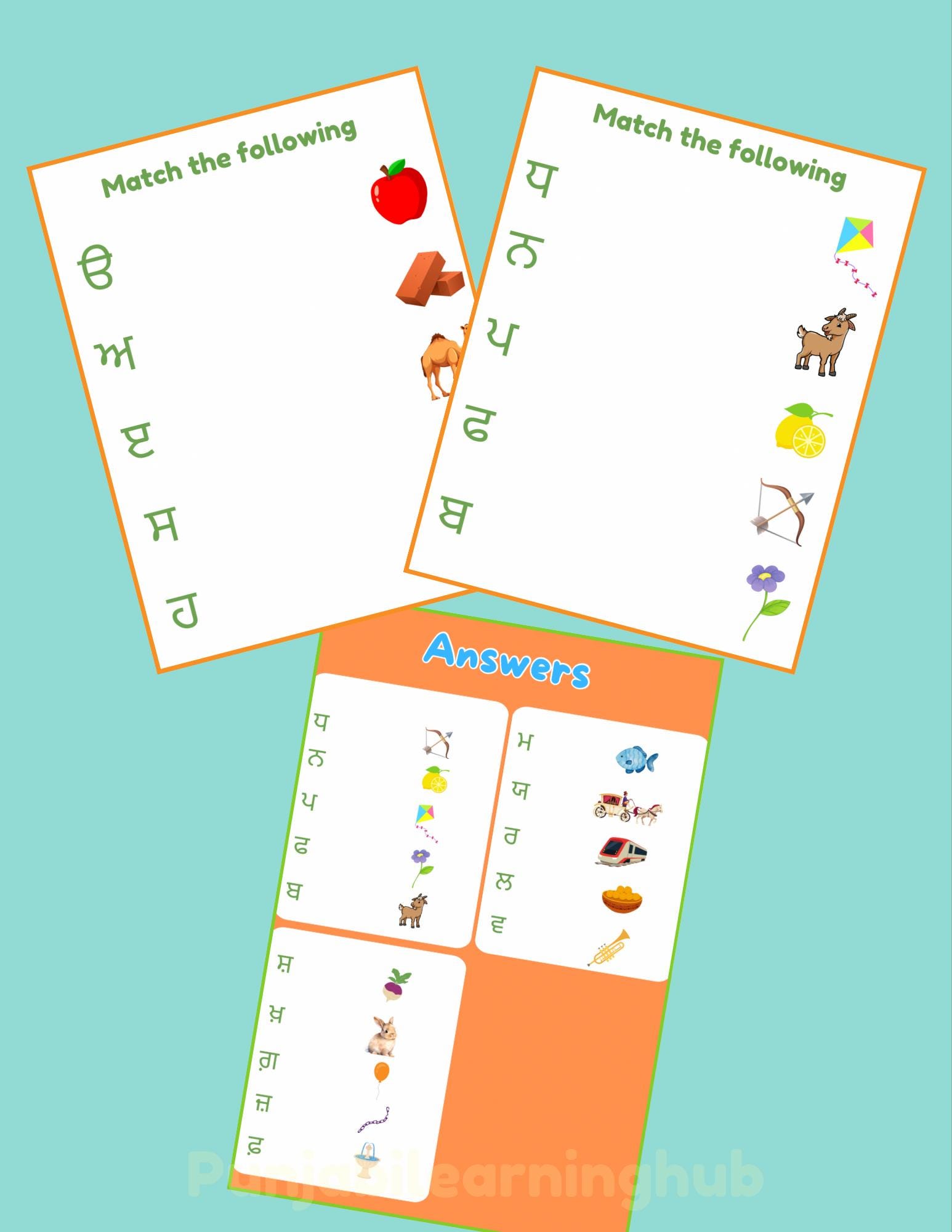 Punjabi Worksheets for Kids | Fun and Educational - Etsy