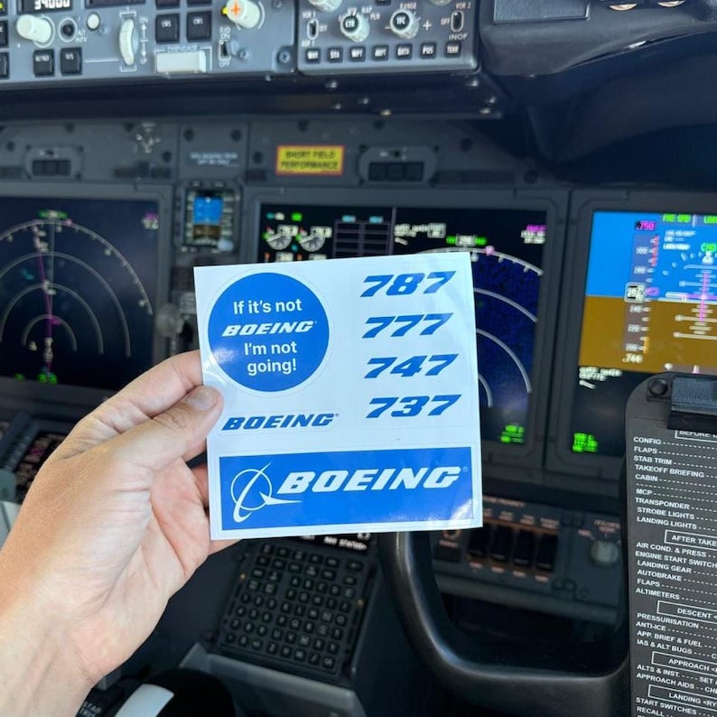 Boeing Stickers, Boeing Set, Aviation Stickers, Pilot Gift, B777, B787 ...