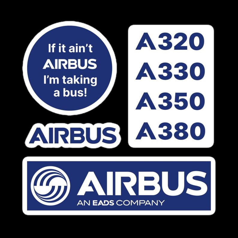 Наклейки Airbus, набор Airbus, авиационные наклейки, подарок пилоту ...