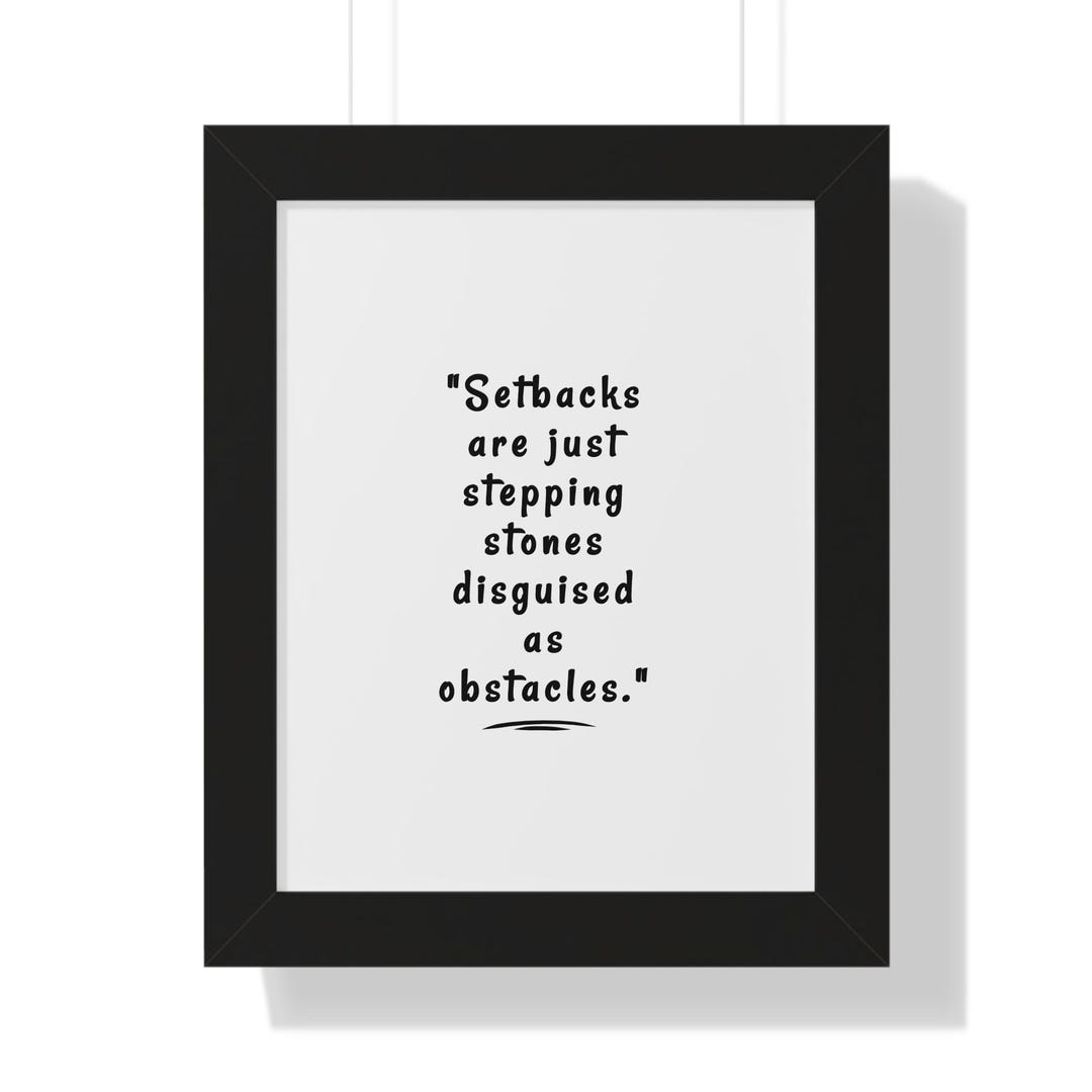 Motivational Framed Poster - Inspirational Wall Art for Home Office ...