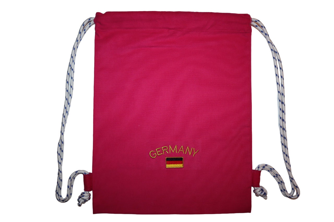 GERMANY Gym Bag EM Football Fan Item Matching the Jersey Embroidered ...