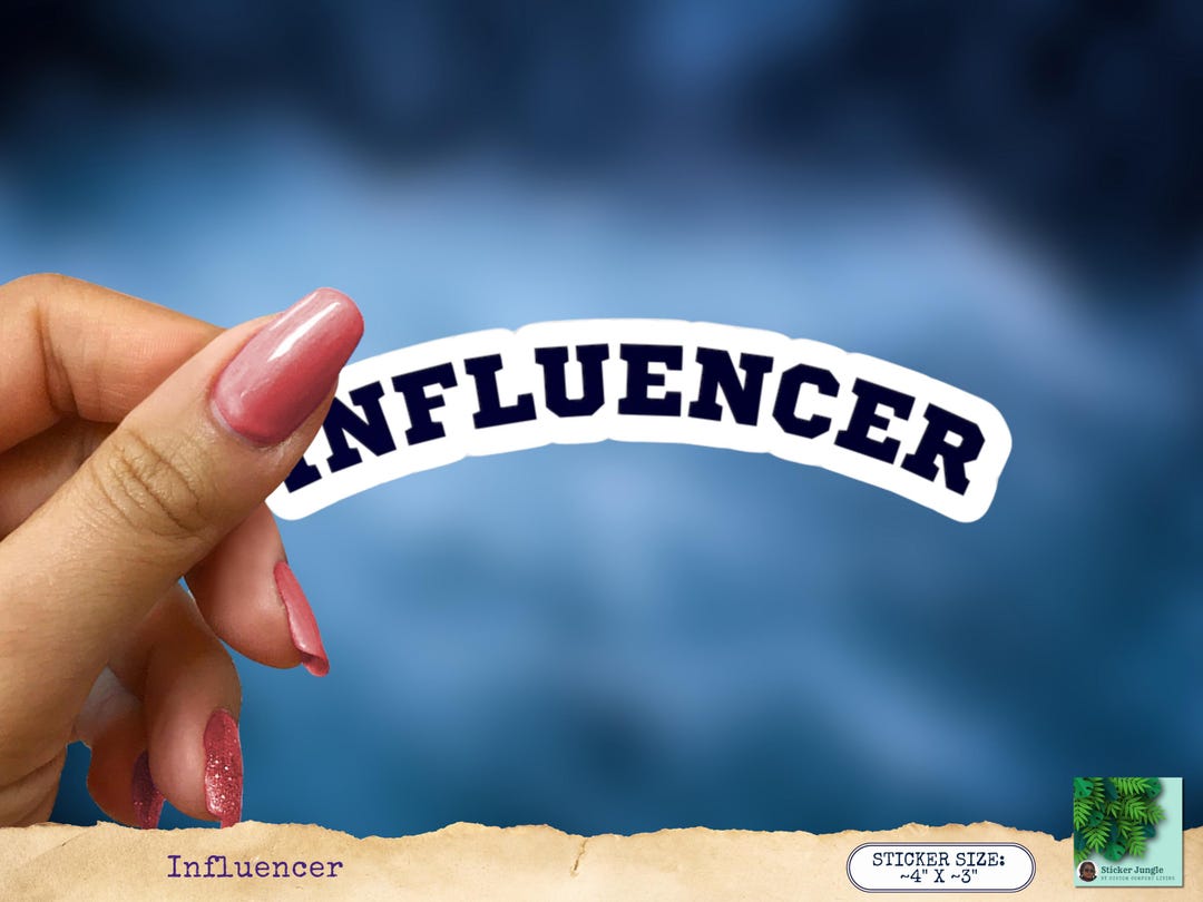 Social Media Influencer Sticker Decal Promote Tictok Instagram Facebook ...