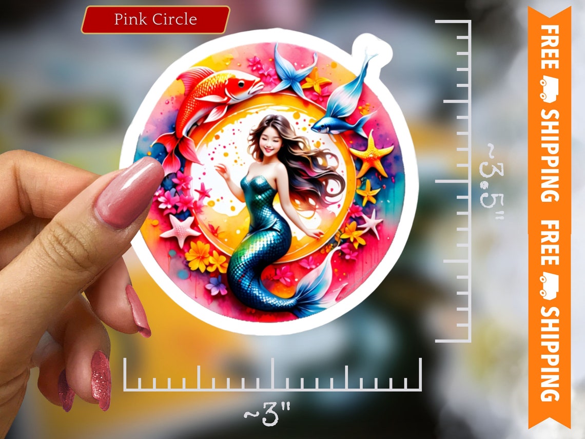 Mermaid Sticker, Mermaid Decal, Gift for Sister, Teacher, Friend ...