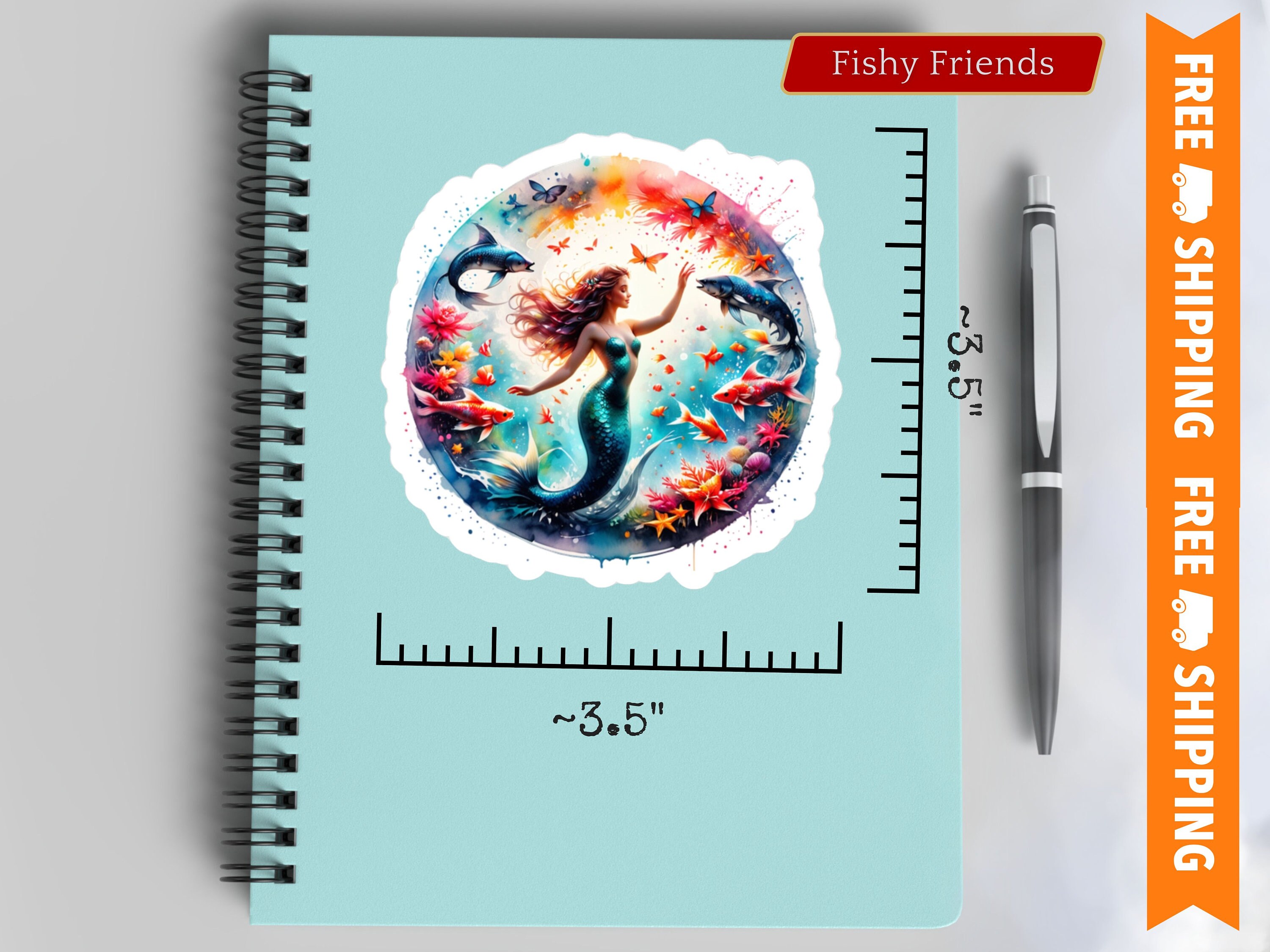 Mermaid Sticker, Mermaid Decal, Gift for Sister, Teacher, Friend ...