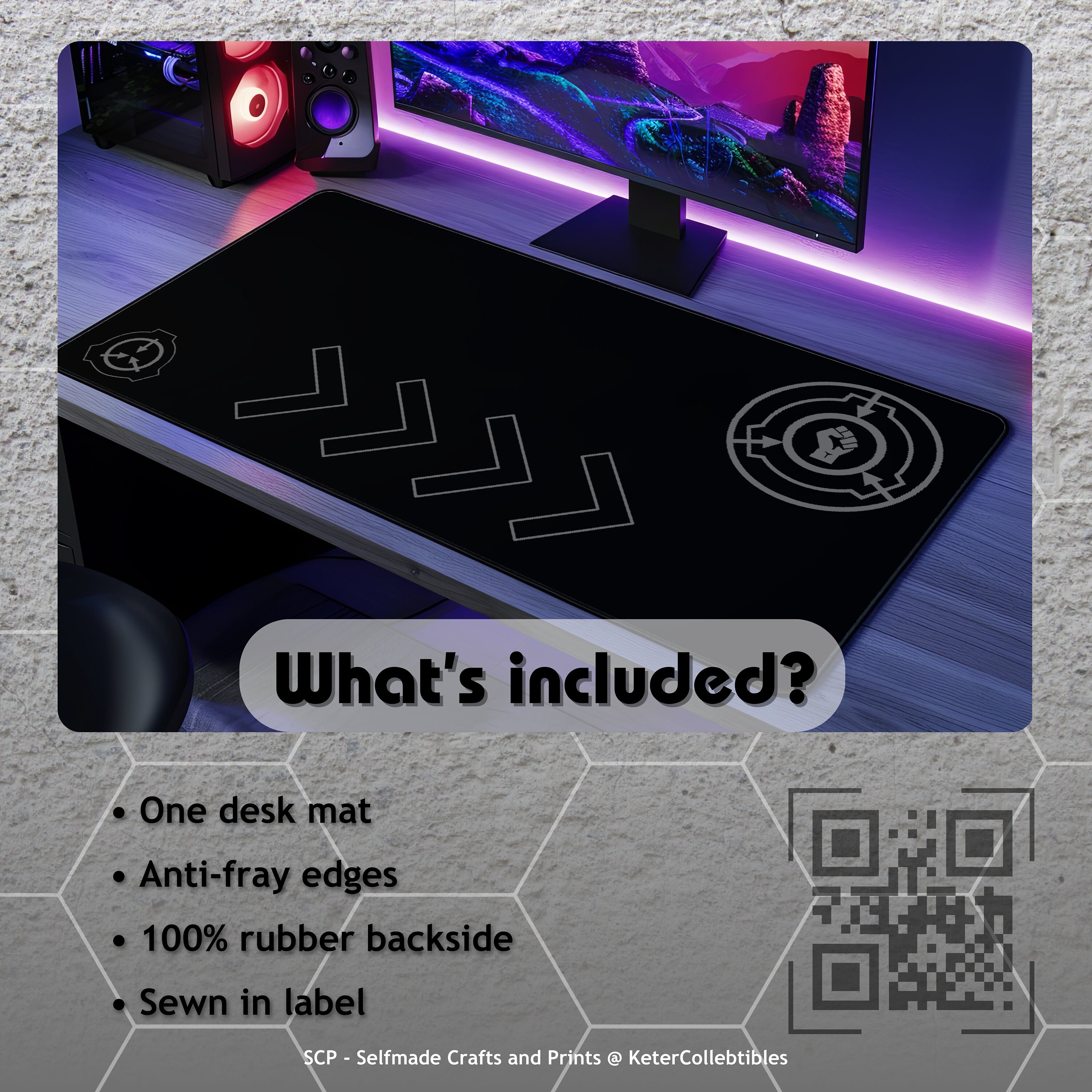 SCP Mouse Pad, MTF Desk Mat, Cosplay Prop, Scp Foundation, Role Playing ...