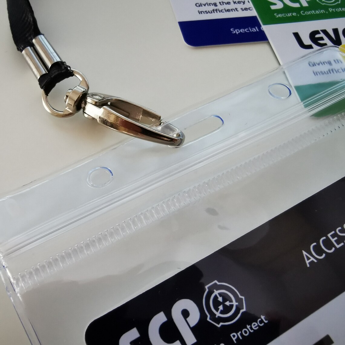 SCP Foundation Keycard Secure Access Card Plastic ID Card Security ...