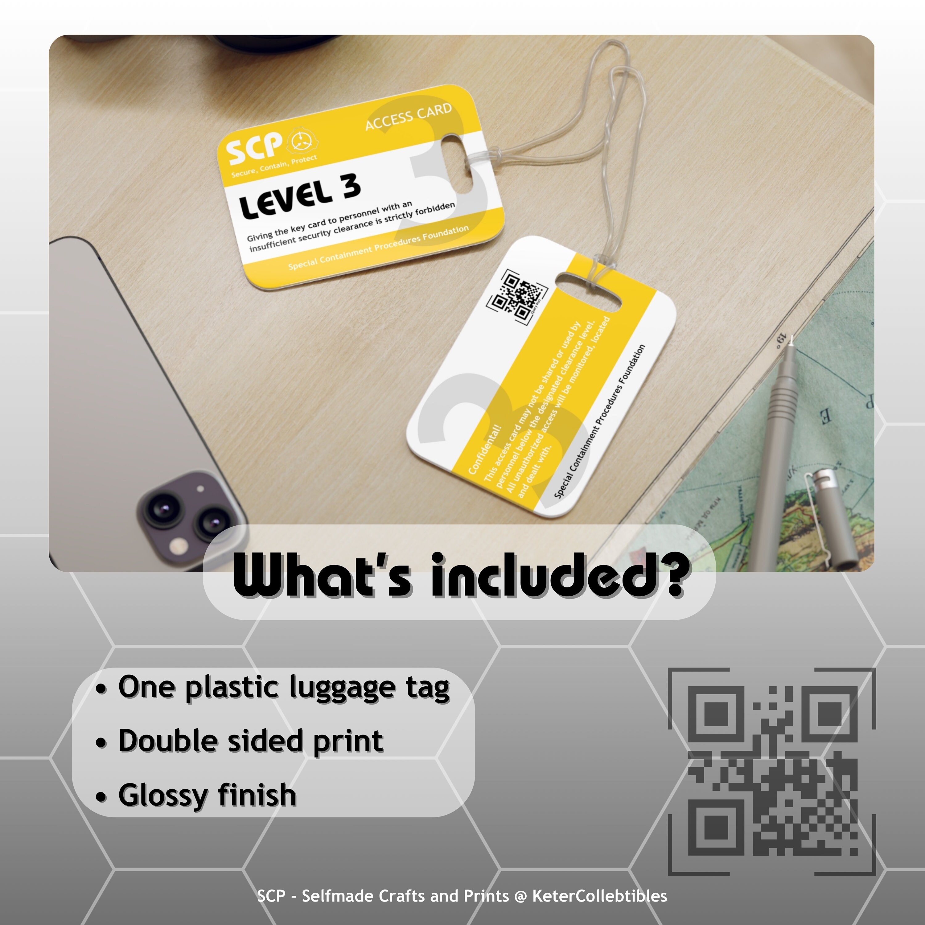 SCP ID Card, Cosplay ID Card, Mtf Id Card, Access Card, Scp Foundation ...