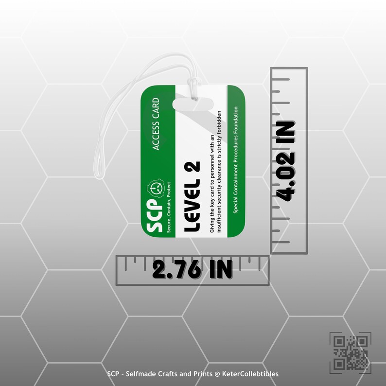 SCP ID Card, Cosplay ID Card, Mtf Id Card, Access Card, Scp Foundation ...