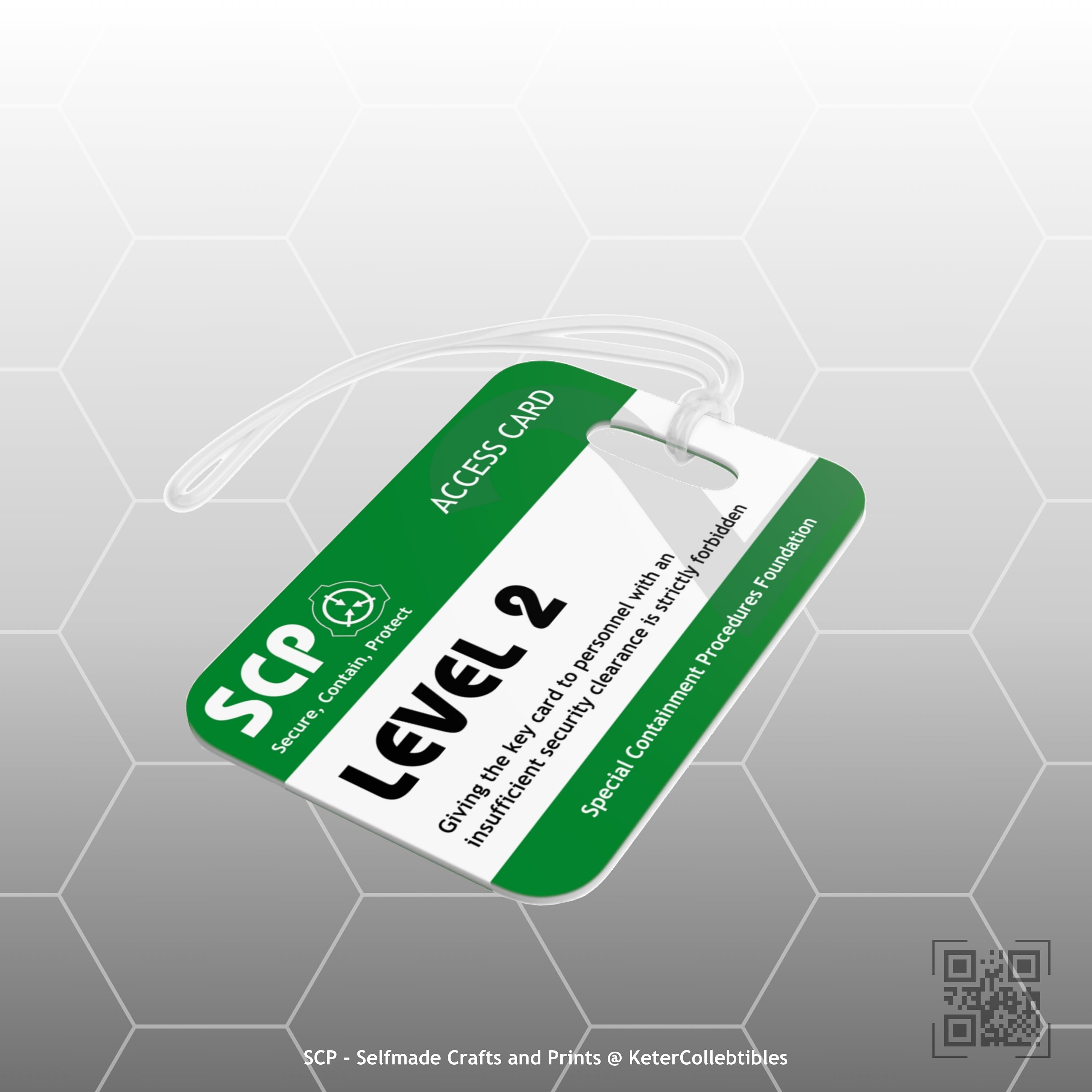 SCP ID Card, Cosplay ID Card, Mtf Id Card, Access Card, Scp Foundation ...