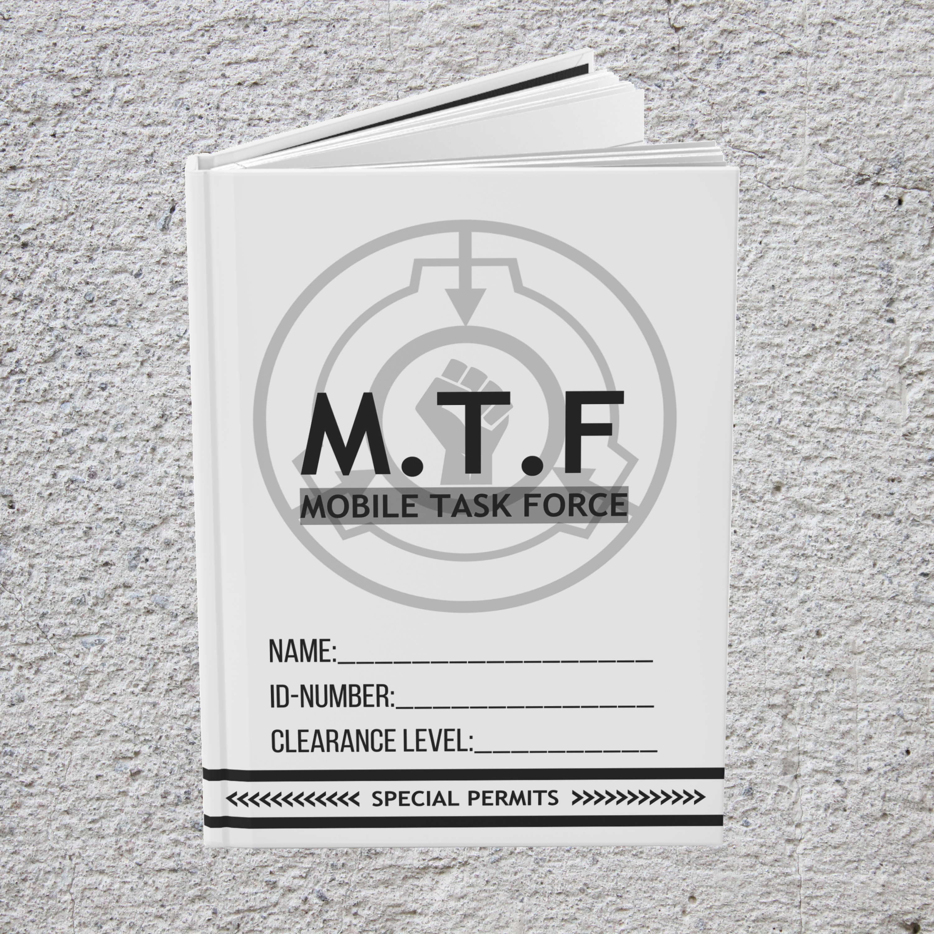 SCP Journal Notebook MTF Research Notes Scp Foundation Role Playing ...