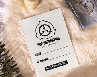 Black SCP Foundation Field Against Research Notes Spiral Notebook POD ...