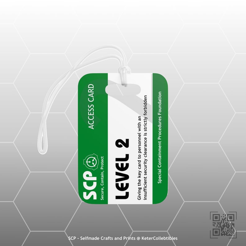 SCP ID Card, Cosplay ID Card, Mtf Id Card, Access Card, Scp Foundation ...