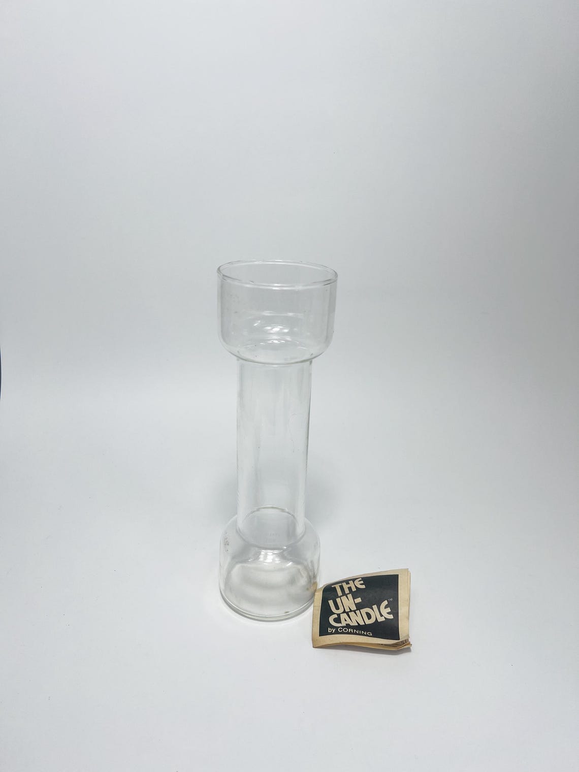 Vintage Pyrex Clear Glass Un Candle 9" - Etsy