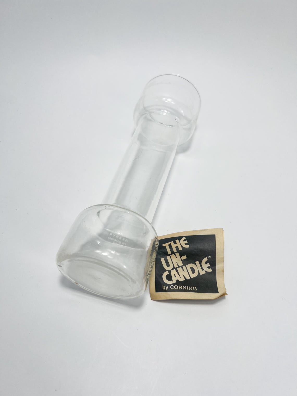 Vintage Pyrex Clear Glass Un Candle 9" - Etsy
