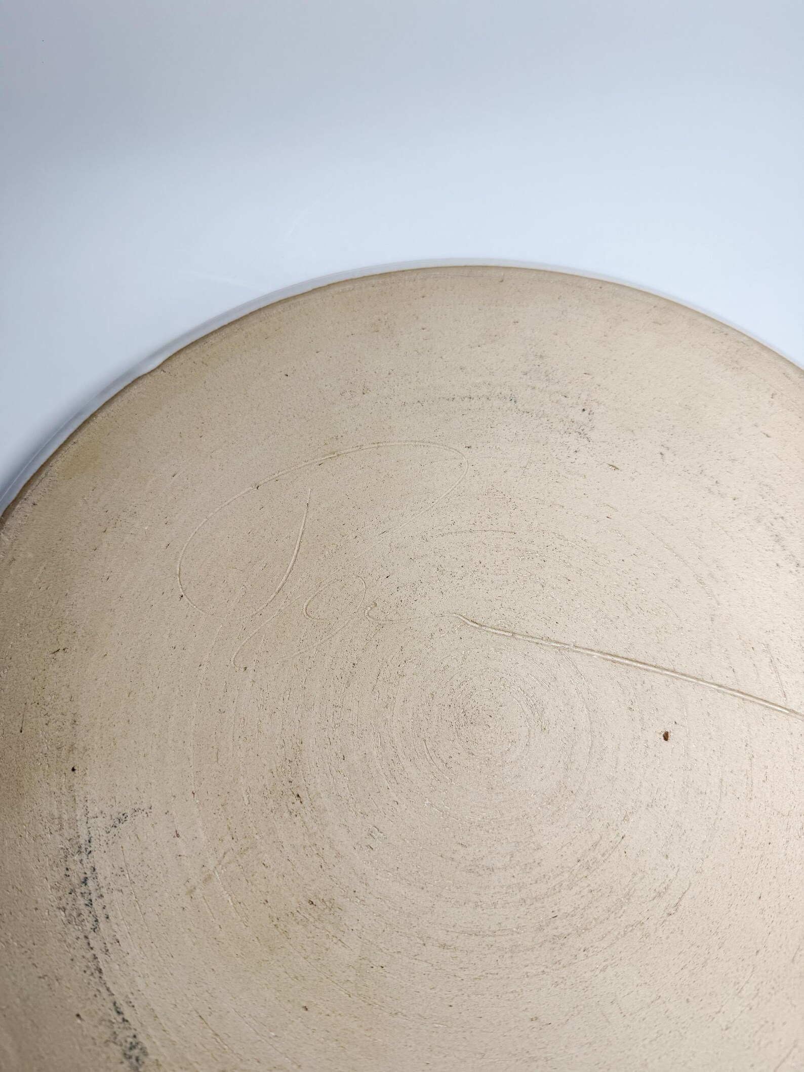Handmade Studio Pottery Large Serving Plate Tray, Handpainted Floral ...