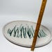 Handmade Studio Pottery Large Serving Plate Tray, Handpainted Floral ...