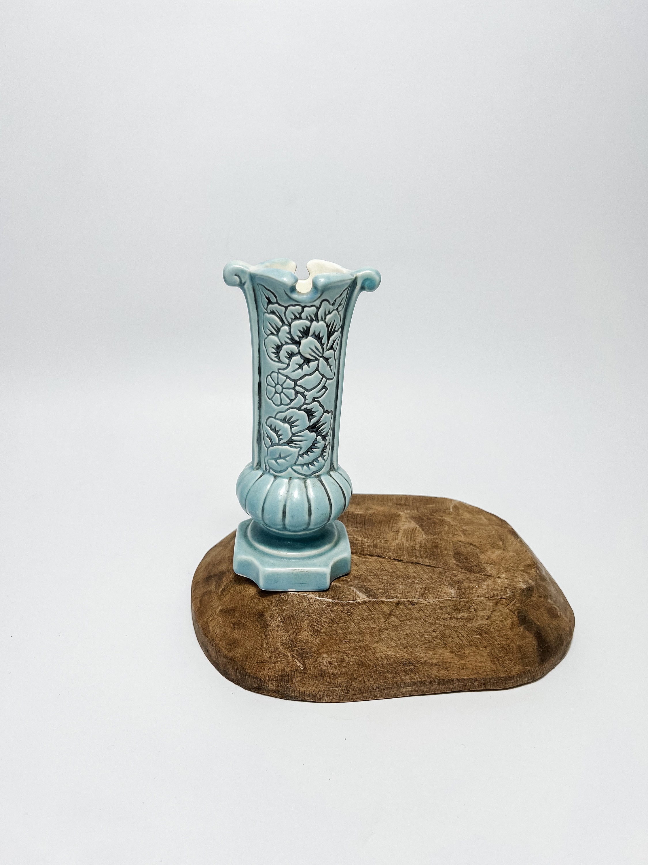 Vintage Red Wing Pottery Vase Blue Magnolia #1190 MCM Home Decor - Etsy