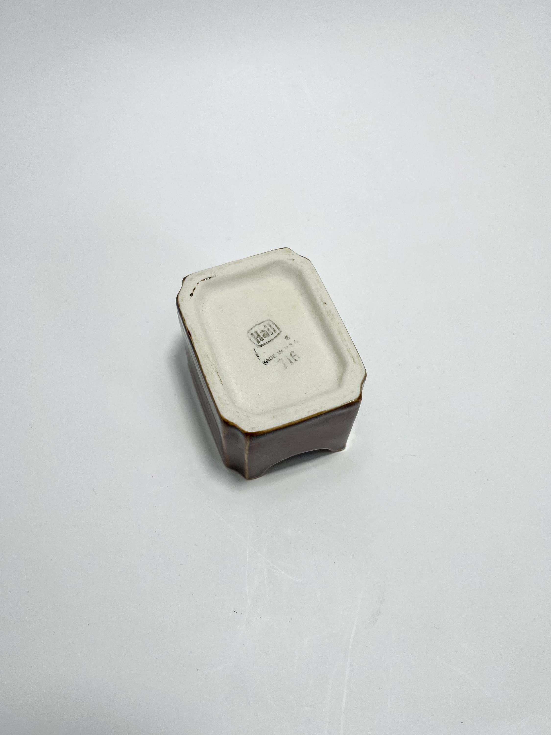 Vintage Hall Pottery Ceramic Sugar Packet Holder Caddy #716 Coffee Tea ...