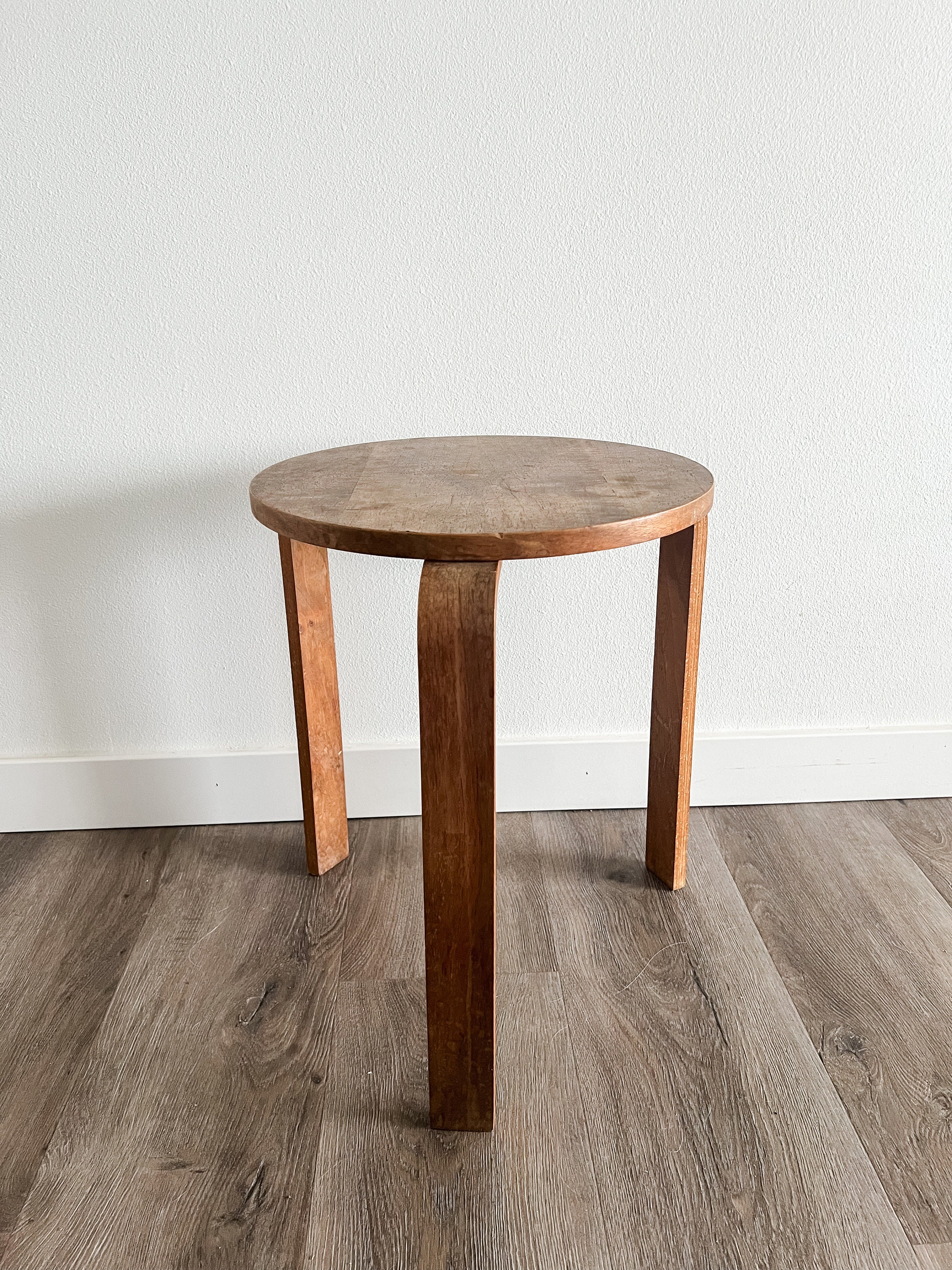 MCM Mid Century Alvar Aalto Style Stool / Side Table - Etsy