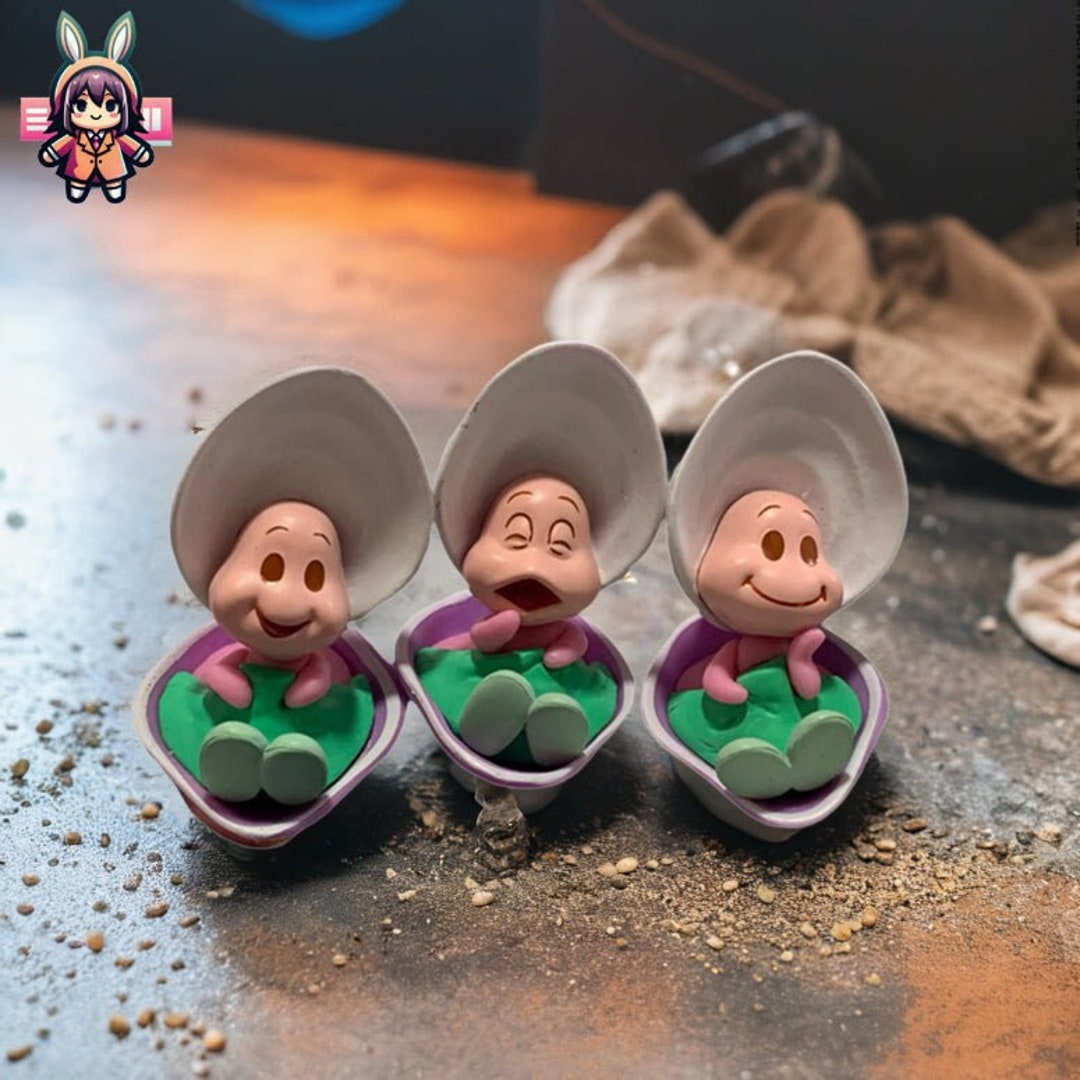 Figure, 3pcs Set Alice in Wonderland, Curious Young Oysters , Doll ...
