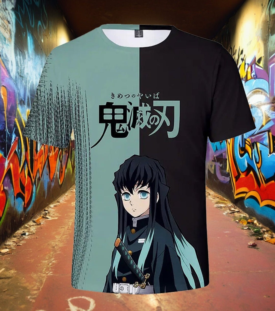Anime Inspired T-shirt Muichiro Tokito Manga Streetwear Unisex Full ...