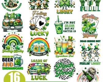 Retro St Patricks Day PNG Bundle, Kids Png Bundle, St Patricks Day ...