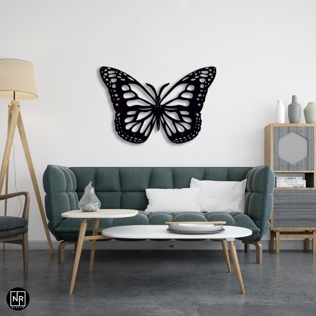 Metal Wall Painting With Butterfly Motif - Etsy