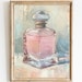 Pink Perfume Wall Art,coquette Parfüme Bottle Painting,fashion Girly ...