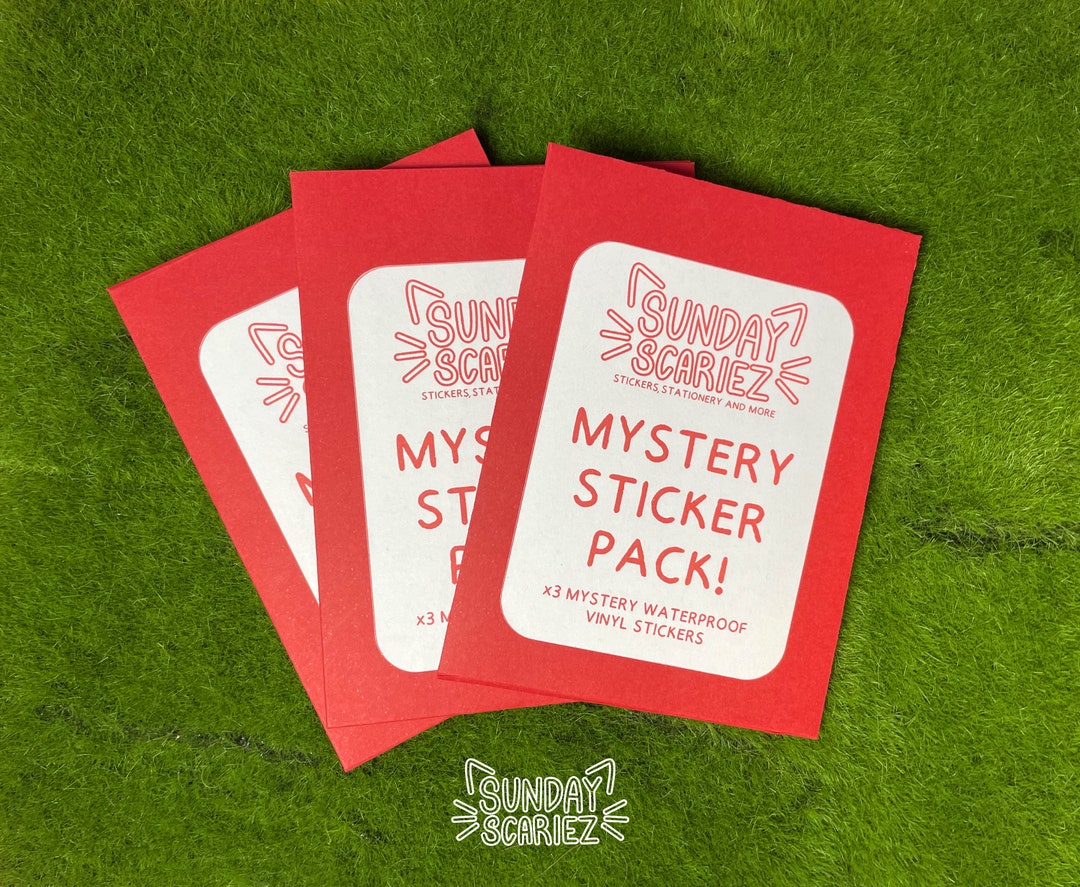 Mystery Vinyl Sticker Packs (3 Stickers) | Cute Stickers, Animal ...