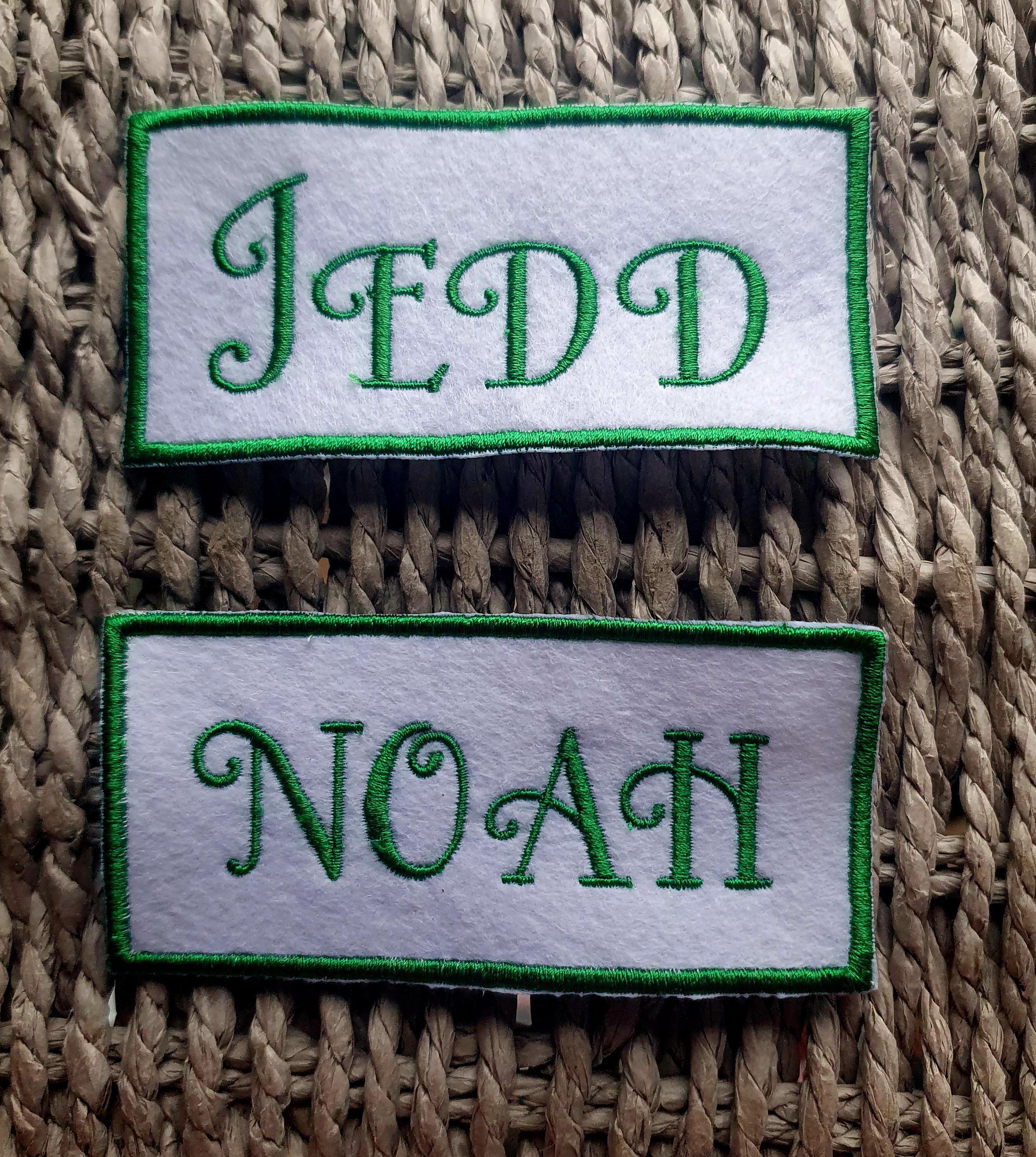 Christmas Stocking Labels 4 X 2 Rectangles With Choice of Wording and ...