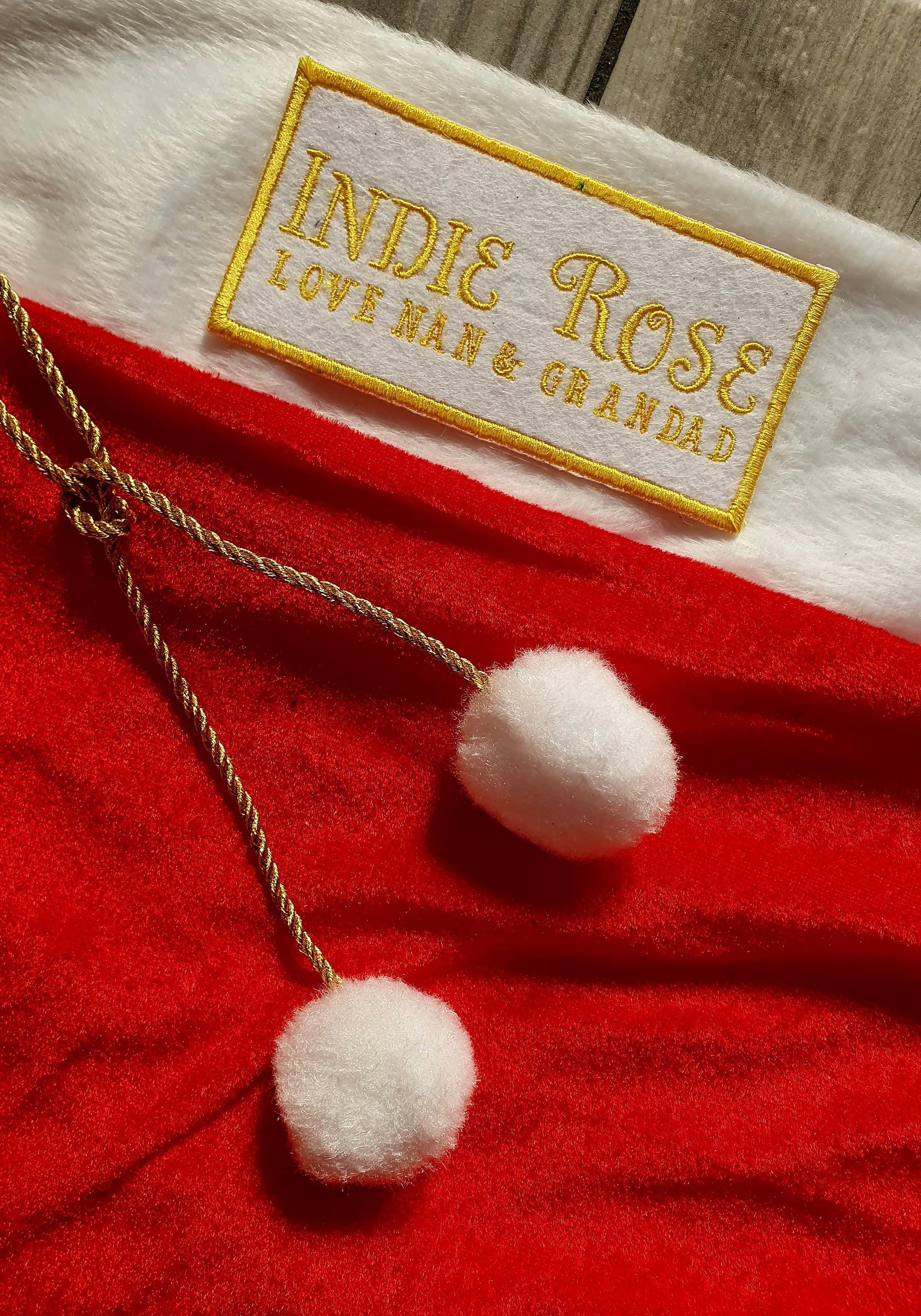 Christmas Stocking Labels 4 X 2 Rectangles With Choice of Wording and ...