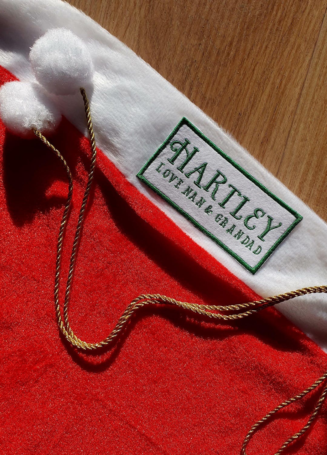 Christmas Stocking Labels 4 X 2 Rectangles With Choice of Wording and ...