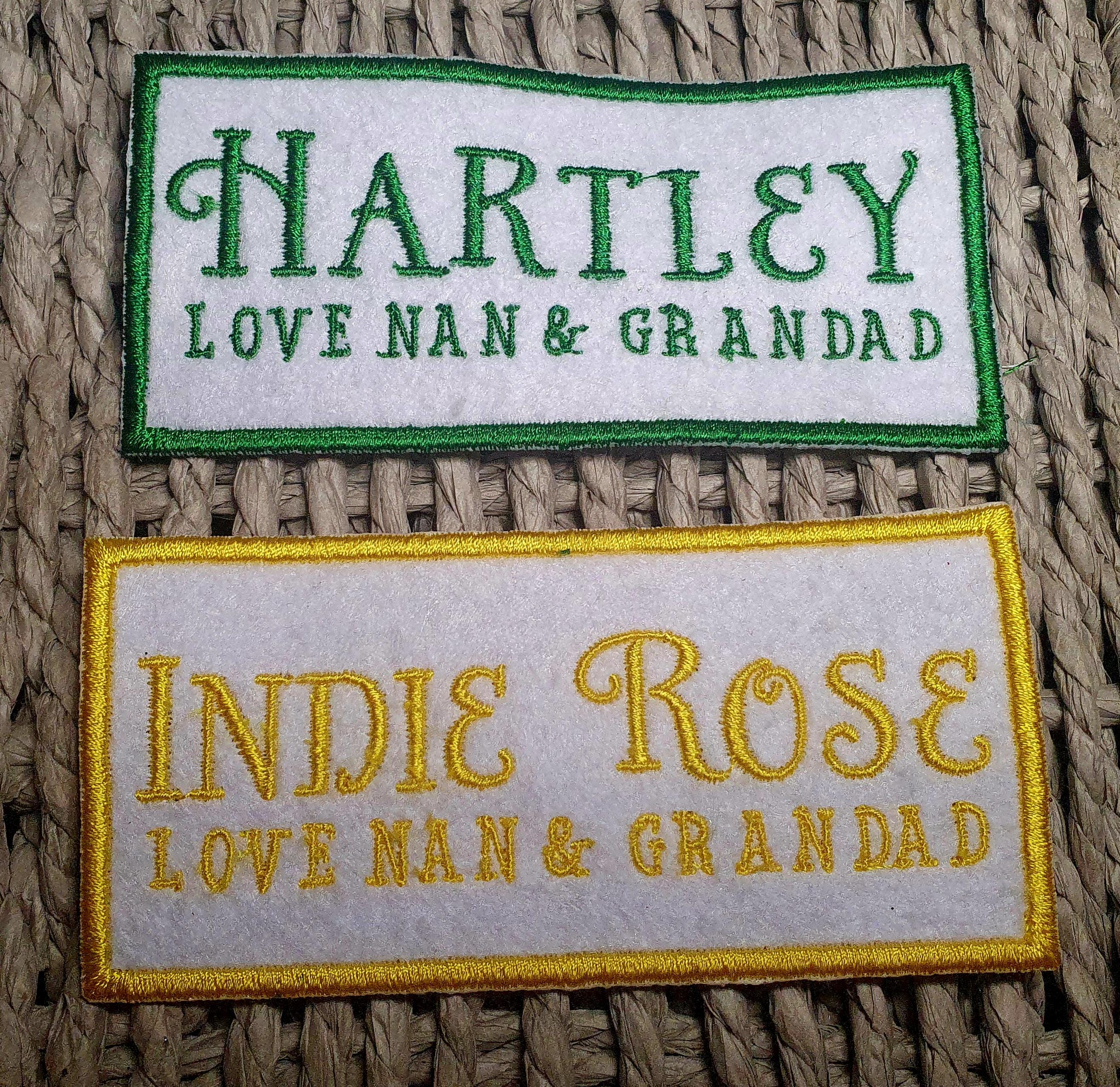 Christmas Stocking Labels 4 X 2 Rectangles With Choice of Wording and ...