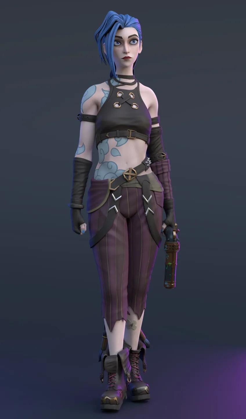 Jinx 3D STL File for 3D Printer 3D Print Model Gift Movie Lover Action ...