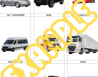 Printable Booklet: Motorized and Non-motorized Vehicles | Activity Book ...